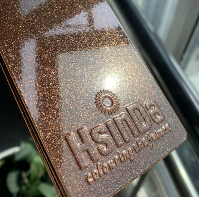 Brown Metallic Powder Coating Epoxy Polyester Thermosetting Powder Paint